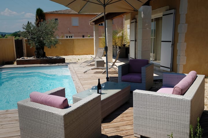 Villa Tout Confort - Piscine Privée - Plancha - Goudargues