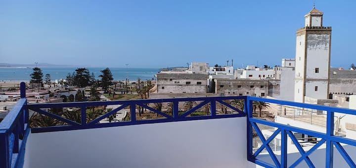 Dar Salima : Vue Mer - Chambre Gnaoua/2 Voyageurs - Essaouira