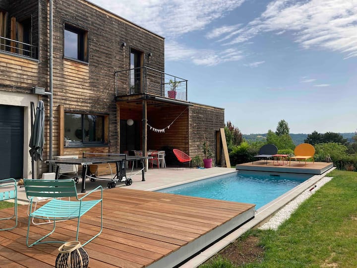 Villa Familiale  Avec Piscine Dans Les Monts D’or - Lyon