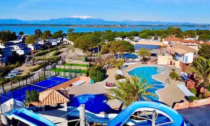 Piscines Ouvertetop Mobil-home à 100 M De La Mer - Canet-en-Roussillon