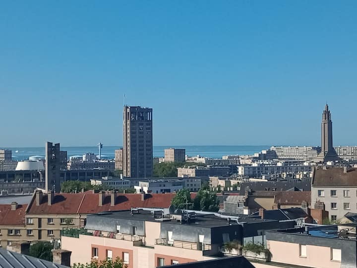 Rue St Michel, Pl Centre, Parking Privé, Ascenseur - Octeville-sur-Mer