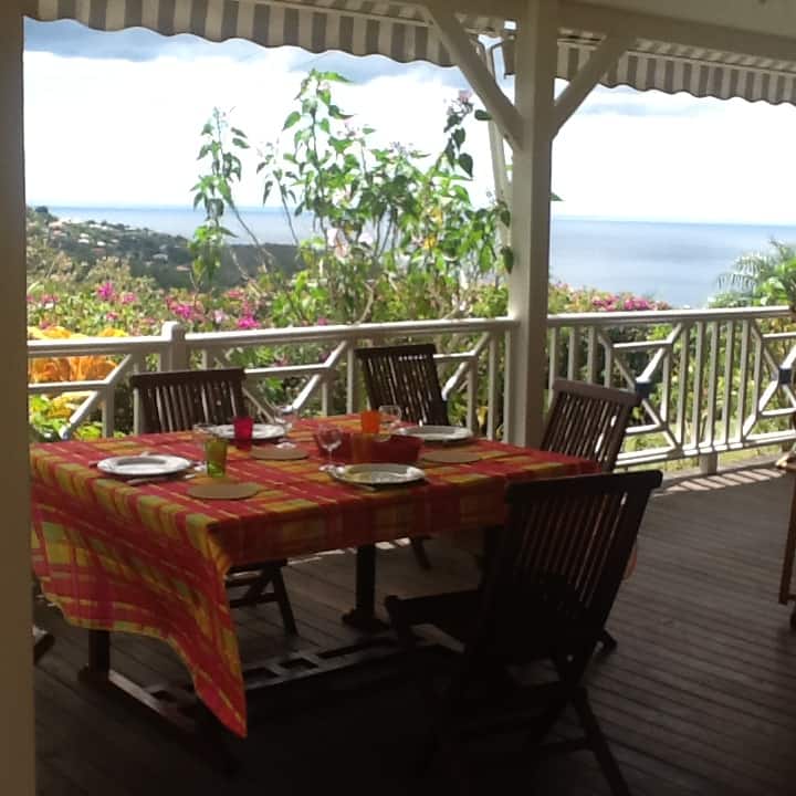Villa Creole  Vue Mer Et Montagne - Le Morne Rouge