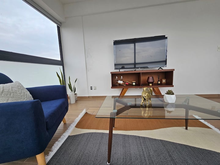 Cómodo Departamento Con Vista A La Ciudad - Ciudad de México