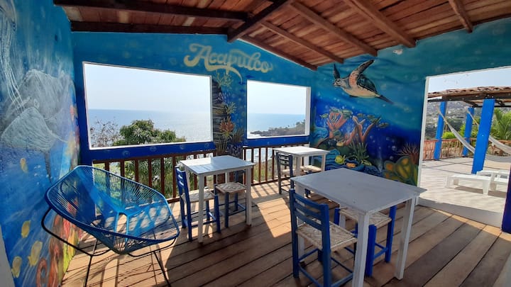 Casa Ayabek Ventilador (Habitación Caletilla - Acapulco
