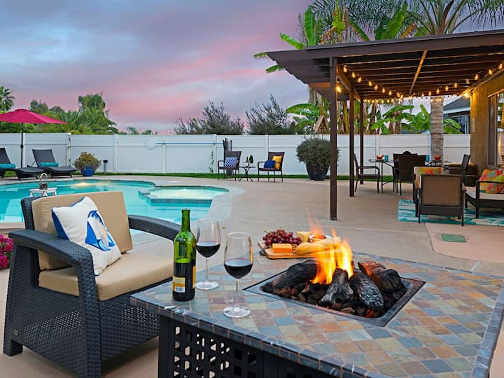 Kids Dream!!! Family Resort Home Pool/spa, Pingpong,arcade-game Room,near Beach - Encinitas, CA