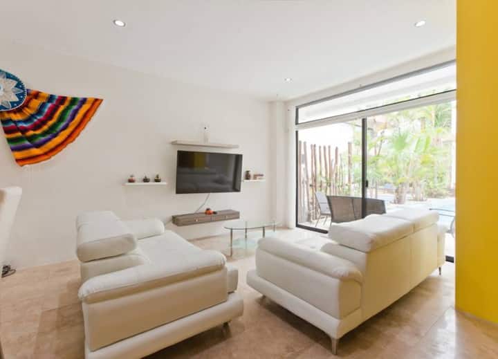 Quiet Poolside Condo,sleeps 6 - Puerto Aventuras