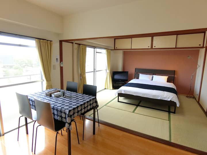 203  48sqm   2bedroom+kitchen   Free Wifi/parking - Beppu