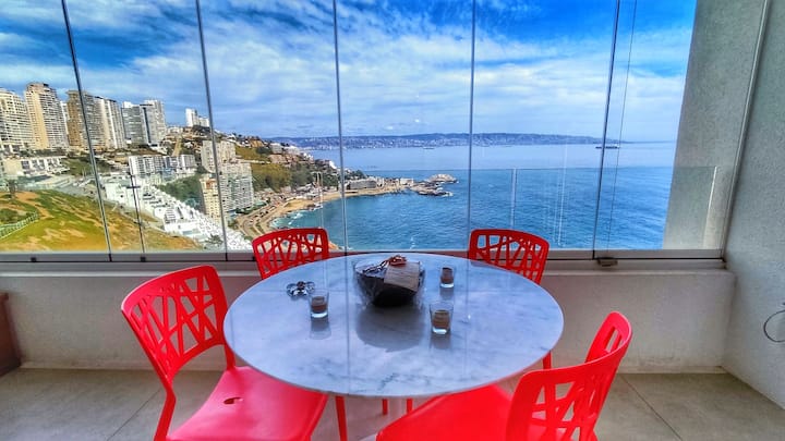 Elegancia Y Comodidad Frente Al Mar En Reñaca - Concón