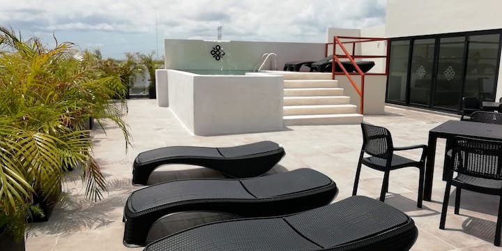 Estudio Céntrico Para 4 Personas - Playa del Carmen