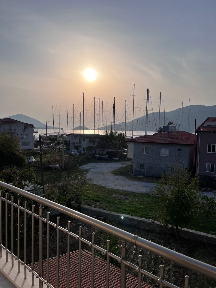 Muhteşem Gün Batımı Manzarasıyla Lesoleil Tatilevi - Bozburun