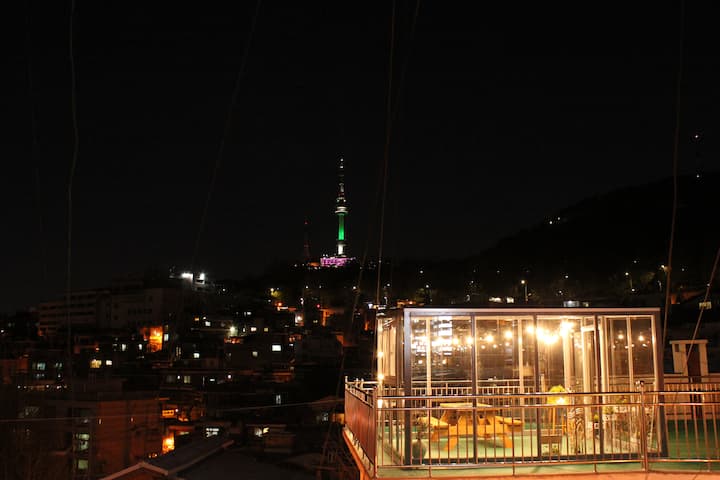 [Rooftop]-namsan View ,Iteawon, Seoul,hot Place - Corea del Sur