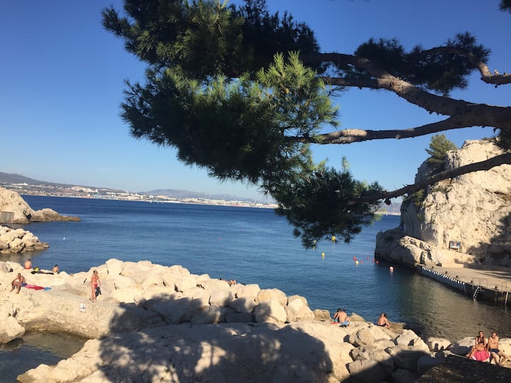 Maison Terrasse Vue Mer, Niolon - Le Rove