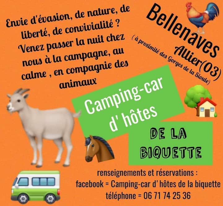 Aire Pour Camping-car Dans Une Ferme Animation - Gannat