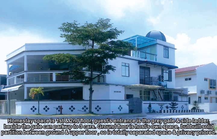 Unique Homestay With Nice Sunset View Rooftop - Penang