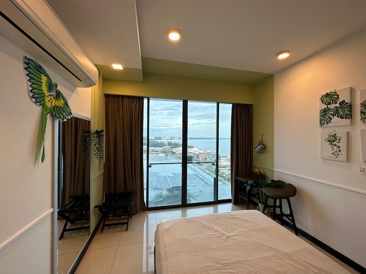 Pd D'wharf 3a-seaview 2-6人海景清风2-6pax Natural - Port Dickson