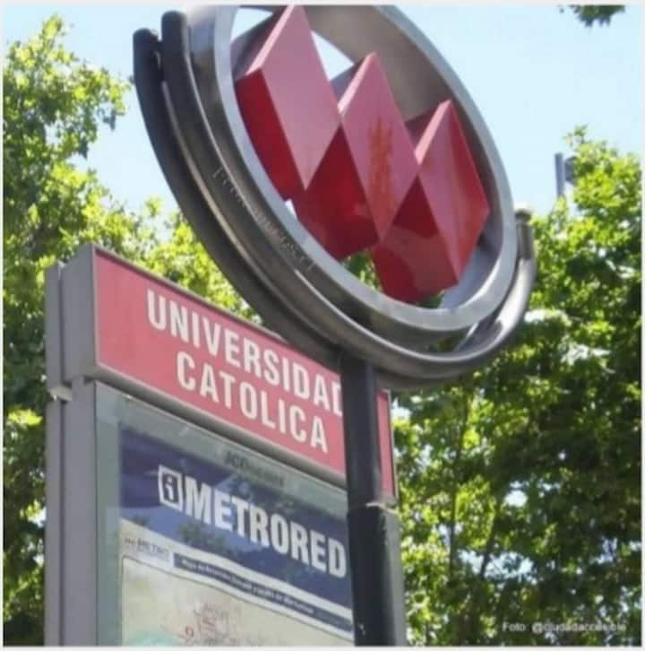 Santiago Depto. 2d/2b Lastarria | Metro + 4 Pers. - Providencia