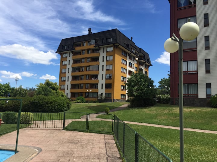 Bello Apartamento Condominio Entrelagos Villarrica - Villarrica
