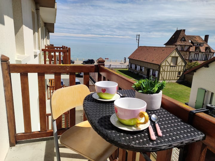 Coquet Appt  🌺 Vue Mer ⛱️ - Plage de Saint Aubin sur Mer