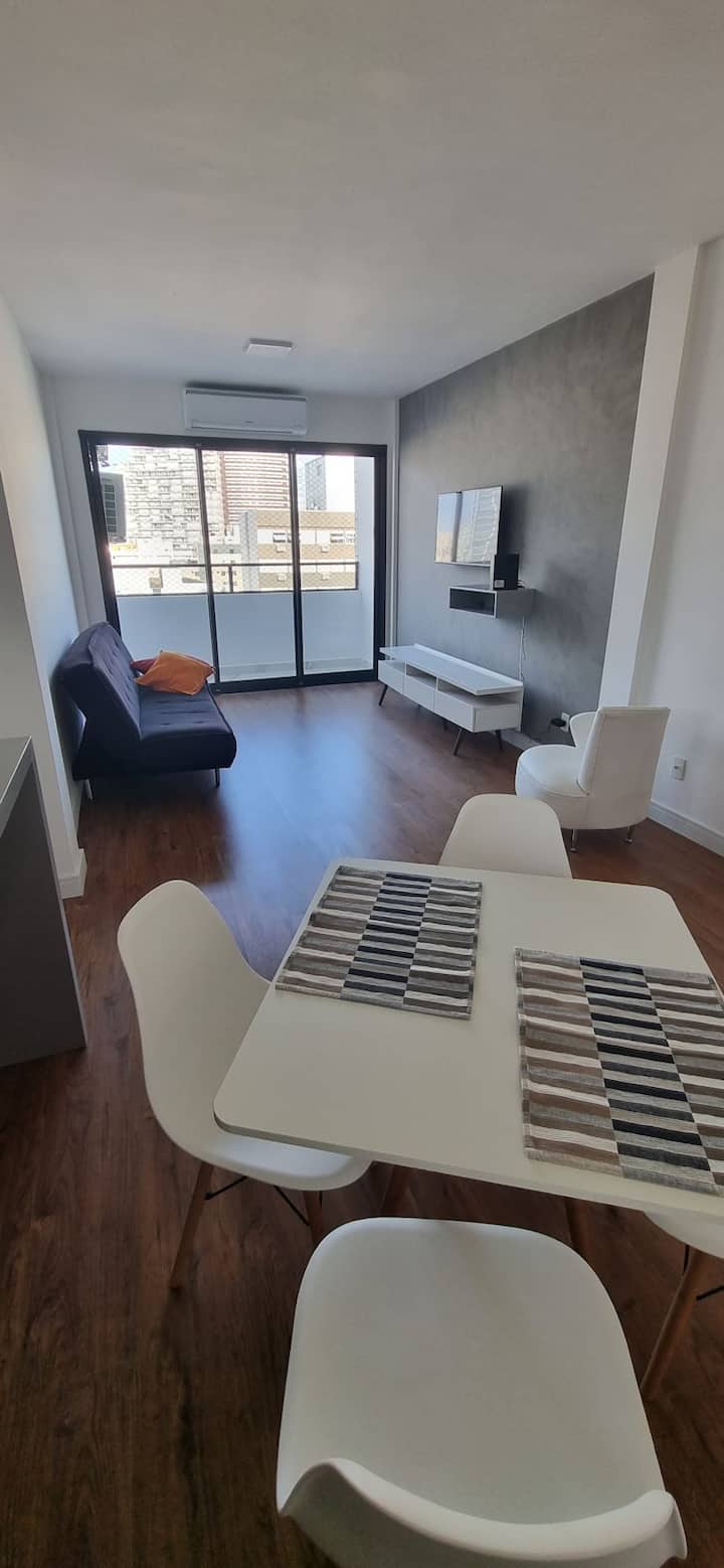 Apartamento Com Vista Para O Mar Em Santos - Santos, Brasil