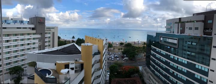 Apartamento Mobiliado Frente Mar Na Orla De Maceió - 마세이오