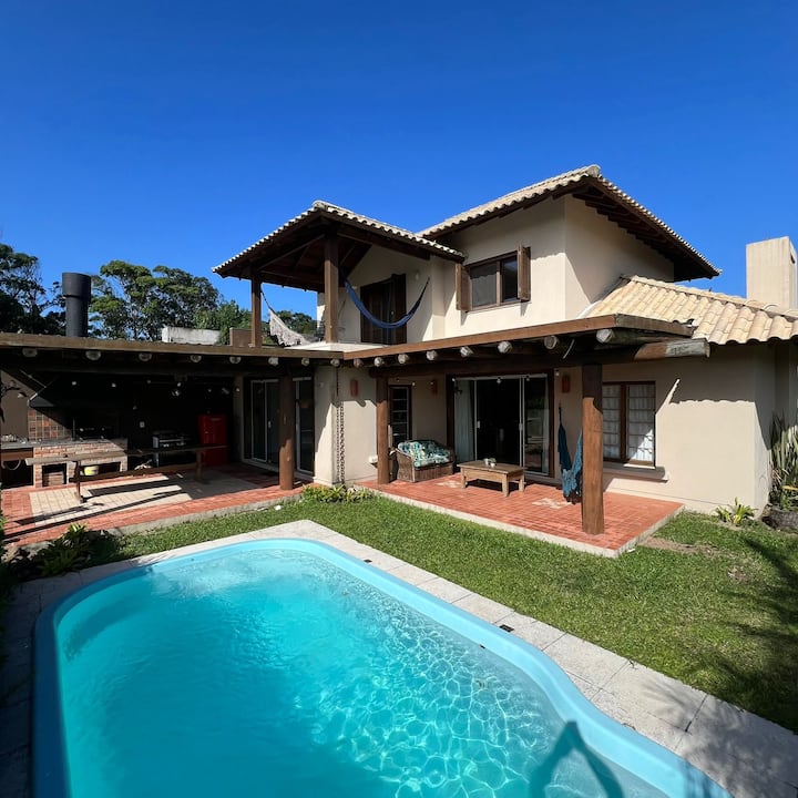 Casa C/3 Quartos E Piscina Na Beira Do Rio Em Imbé - Tramandaí