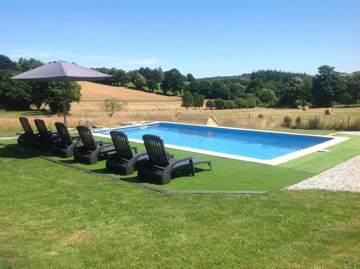 Gite Lac De Guerledan Avec Piscine Privée Chauffée - Mûr-de-Bretagne