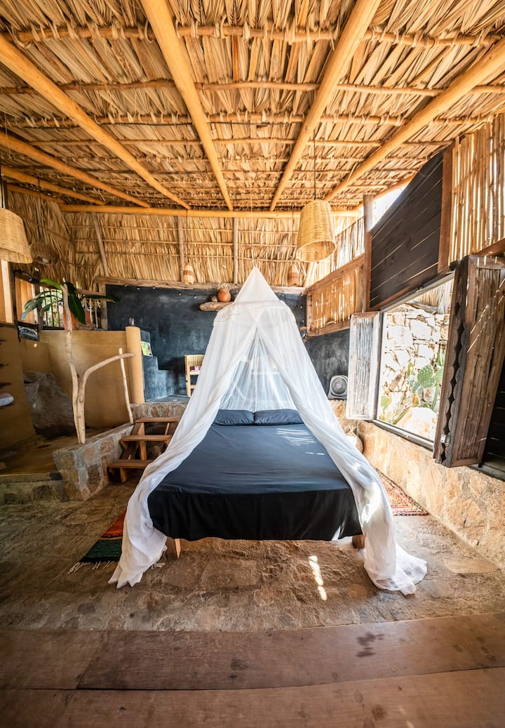 Cabane Au Bord De La Mer A Playa Mermejita Mazunte - Mazunte
