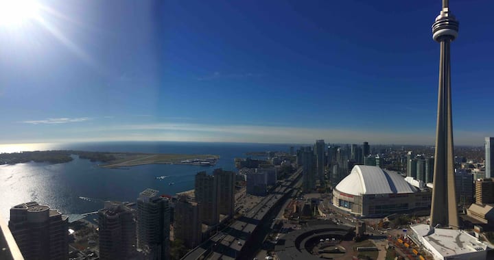 Entire Condo, 1 Bed, Amazing Views Lake & Cn Tower - 多倫多