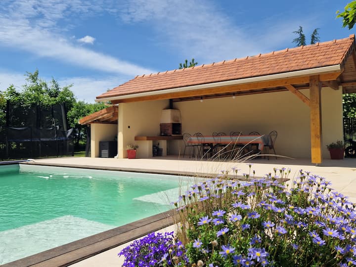Maison à La Campagne Avec Piscine Et Vue Montagne - Pays basque français