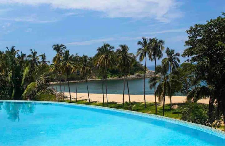 Lujoso Departamento/club Playa/ Ac/ Gym/ Albercas - Riviera Nayarit