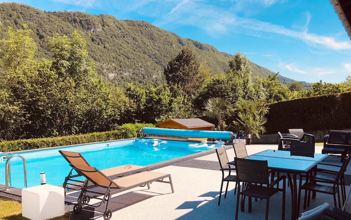 Villa Piscine Spa Sauna 7' Lac Meublé Tourisme 5* - Lake Annecy