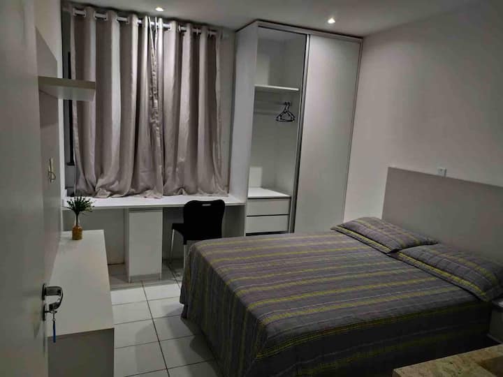 Quarto Studio Aconchegante Próximo à Praia (204) - Fortaleza