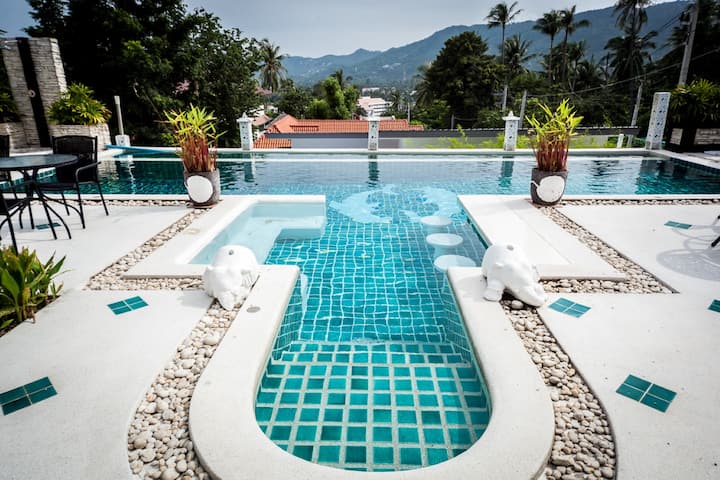 4 Br Villa - 5 Mins Chaweng Beach, Shops, Dining! - Koh Samui