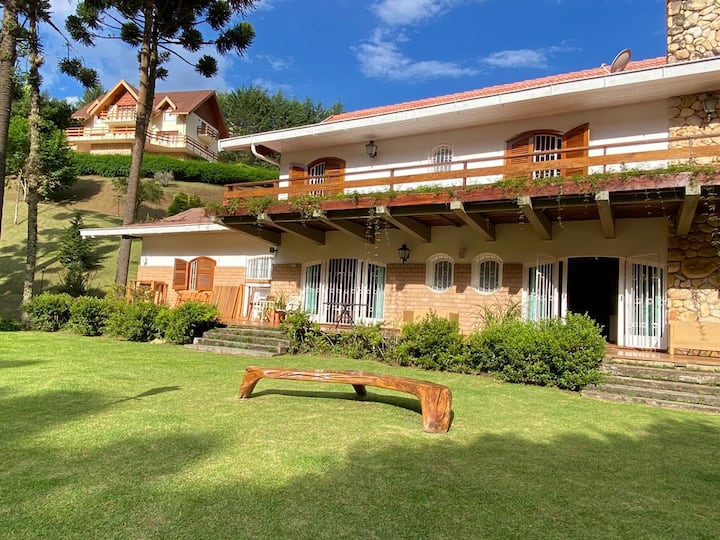 Mansão Campos Do Jordão Com 50 Mil Metros De Verde - Campos do Jordão