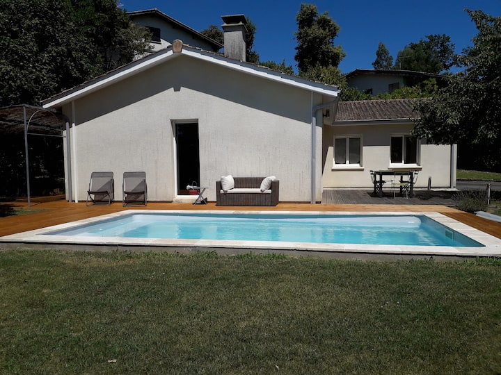 Maison Beau Jardin Proche Bordeaux Avec Piscine - ibis budget Bordeaux Est Lormont