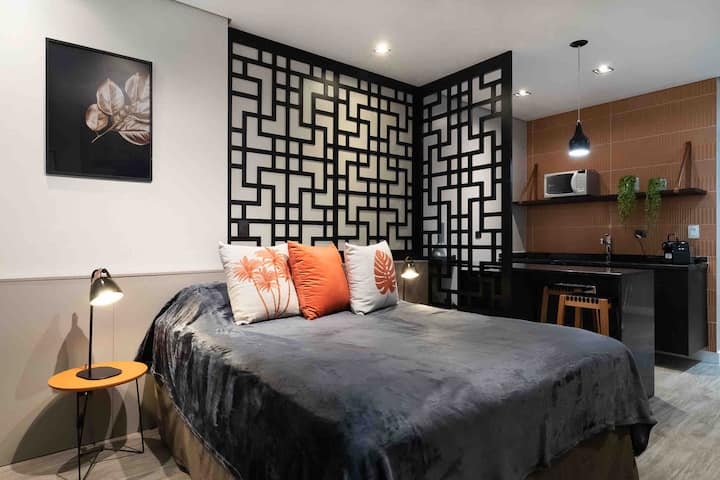 R. 24hs. Loft Moderno E Acolhedor! Hotelaria. - 쿠리티바