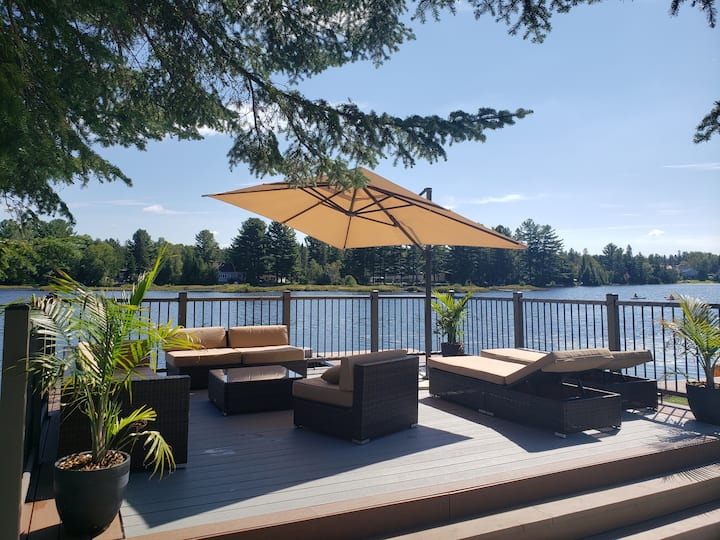 Havre Montcalm - Chaleureux Chalet Au Bord Du Lac - Saint-Hippolyte