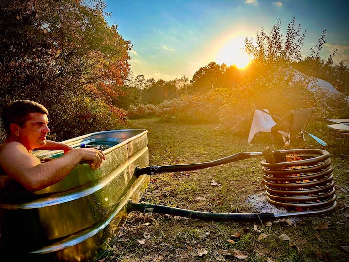 Heated & Secluded Hocking Hills Yurt With Hot Tub - Athens, OH