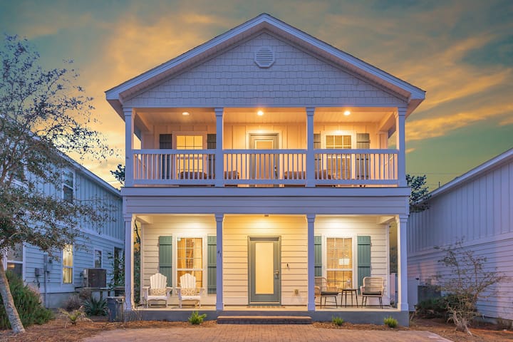 Nueva Casa De Campo Acogedora 30a Inlet Rosemary Alys Beach 30a / 5 Minutos A Pie De La Playa - Watersound, FL