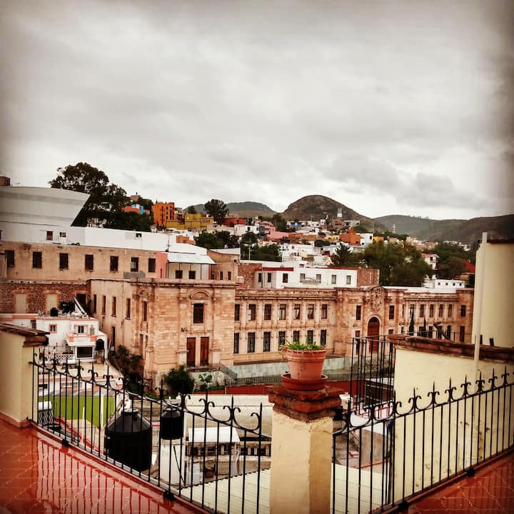 La Rooftop - Balcones Del Saucillo Vintage Hotel. - Guanajuato