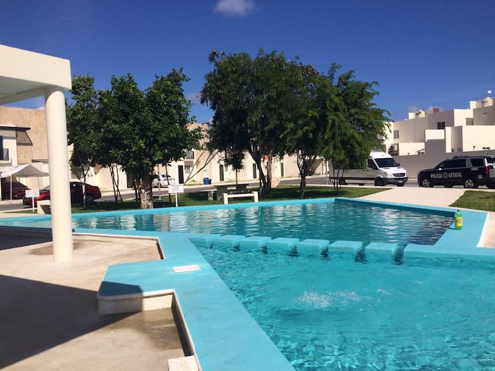 House In Playa Del Carmen, Security 24/7 - Cozumel