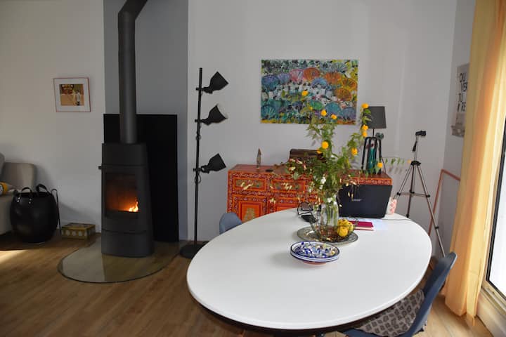 Chambre + Espace Bureau Confortable Privé - Fondettes