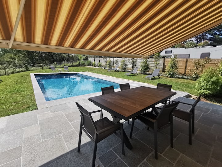 Villa Avec Piscine Proche Biarritz 6/8 Couchages - Bidart