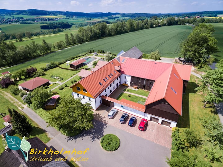Ferienhof Mit Naturpool, Sauna, Kneipp, Fahrrädern - Mitterteich