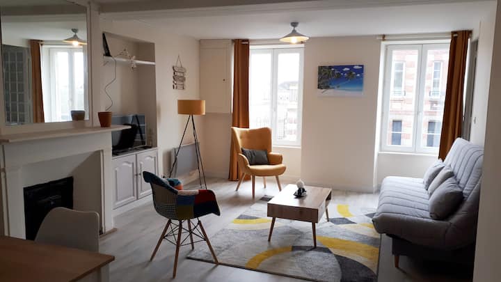 Appart Les Palmiers 450m Mer & Centre Ville, 6pers - Granville