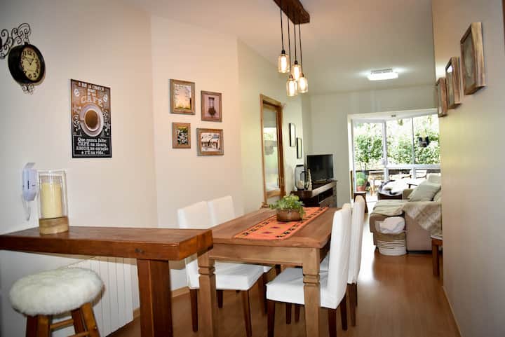 Apt Prox L.negro Calefação/lareira/deck Privativo - 格拉馬杜