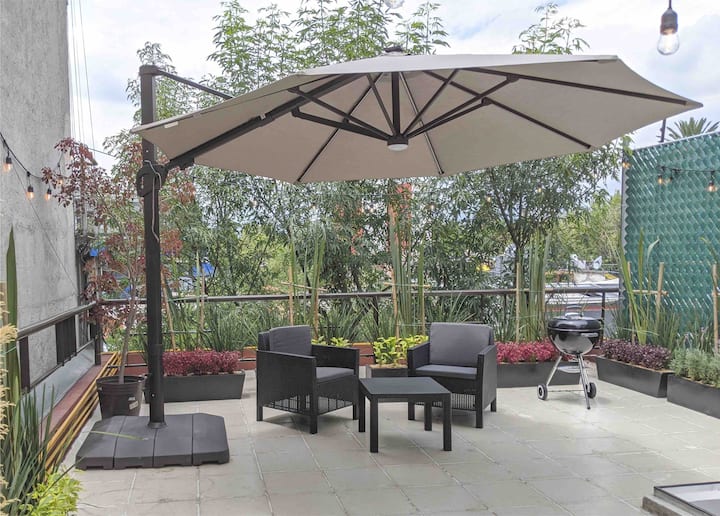 Stylish Loft In Condesa, W/stunning Rooftop Patio - Mexico City