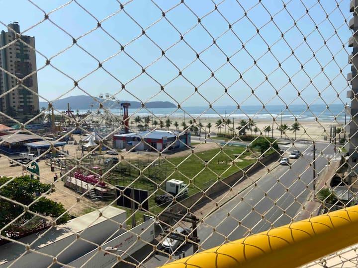 Linda E Aconchegante Vista Para O Mar - Praia Grande