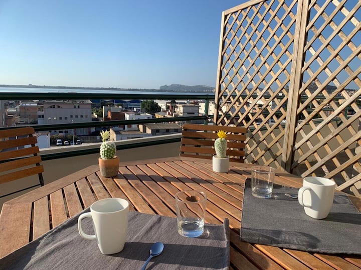 Panoramic Sport Apartment: View Of The Gulf Of Cagliari - Cagliari