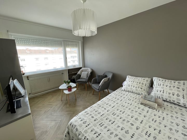 Studio Chez Joh’ Vue Saone - Proche Centre-ville - Chalon-sur-Saône